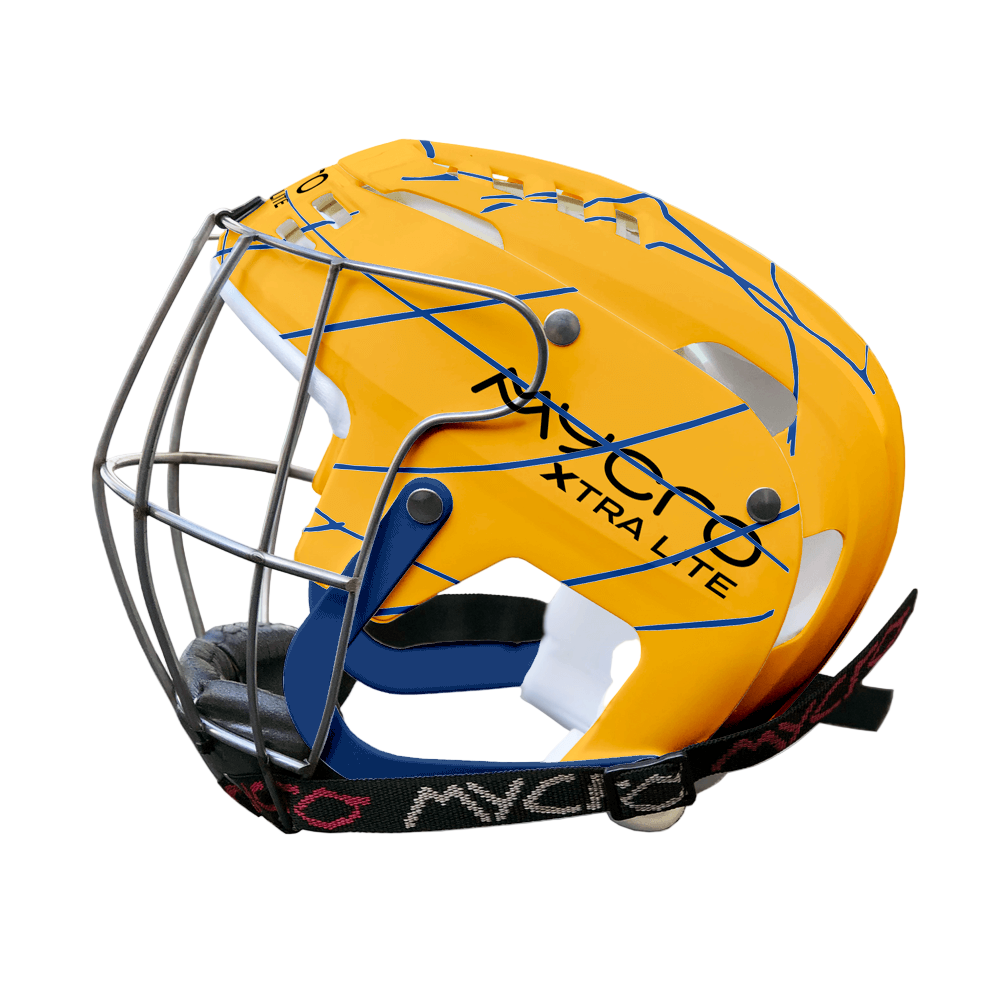 Mycro Hurling Helmet Splash Yellow Blue – Central Sports Kilrush